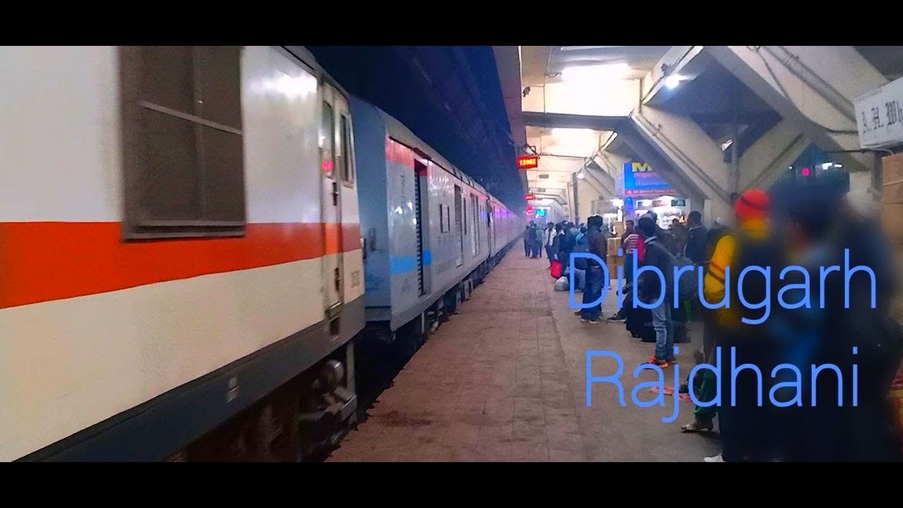 12424 New Delhi Dibrugarh town Rajdhani Express arrived at Kanpur ...