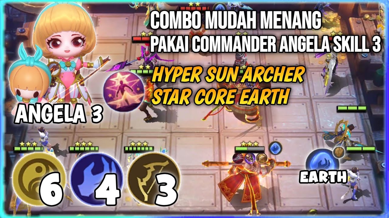 NEW GAMEPLAY ANGELA SKILL 3 | HYPER SUN ARCHER STAR CORE EARTH MAGIC ...
