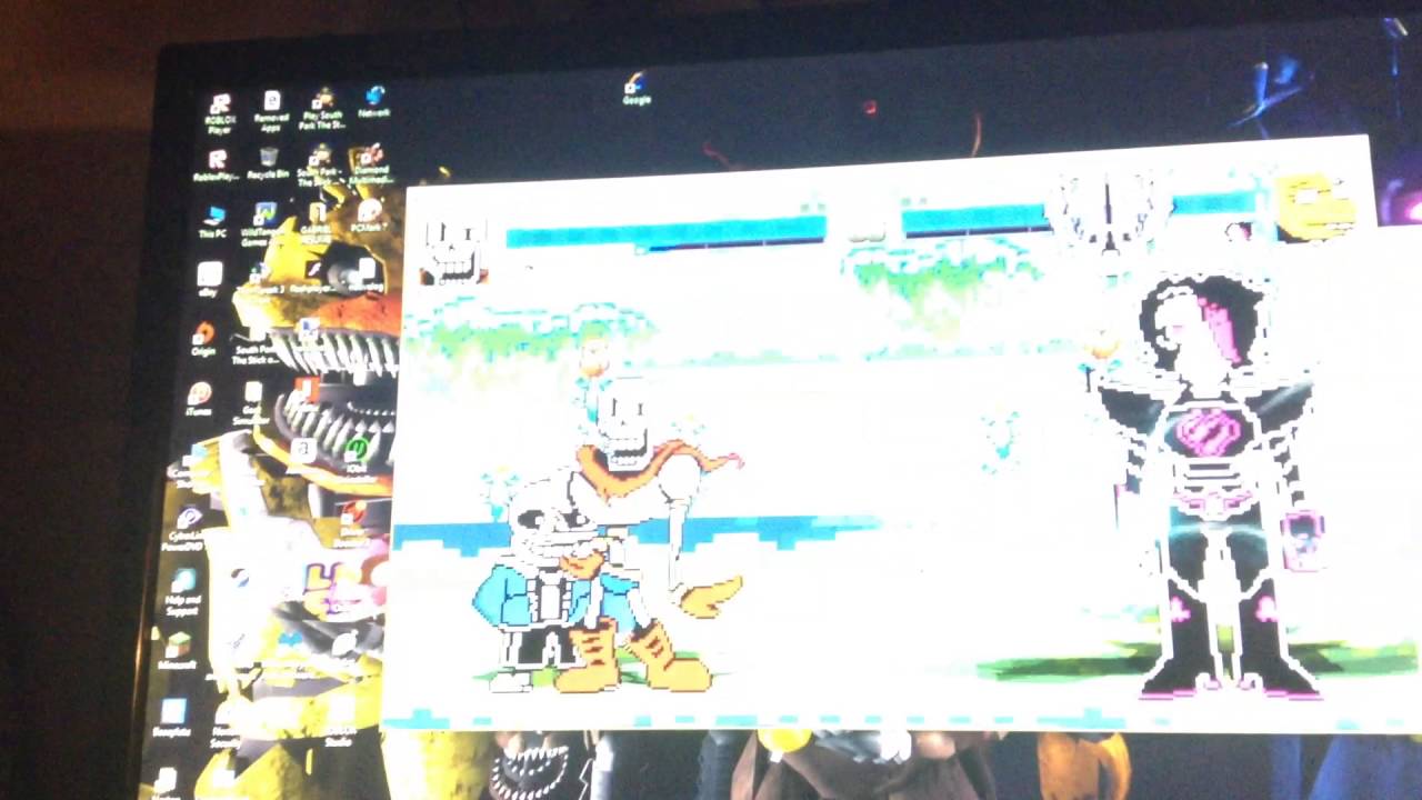 Mugen: Papyrus and Sans vs Alphys and (LiveTale) Mettaton - YouTube
