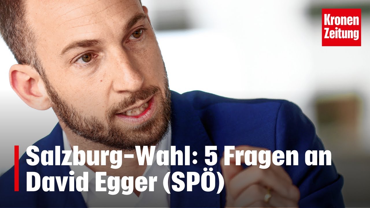 Salzburg-Wahl: 5 Fragen an David Egger (SPÖ) | krone.tv NEWS - YouTube