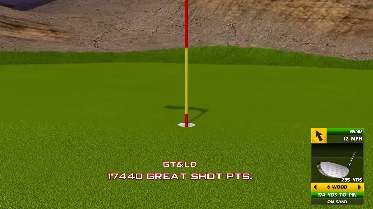 Golden Tee Great Shot on Agave Ranch! - YouTube