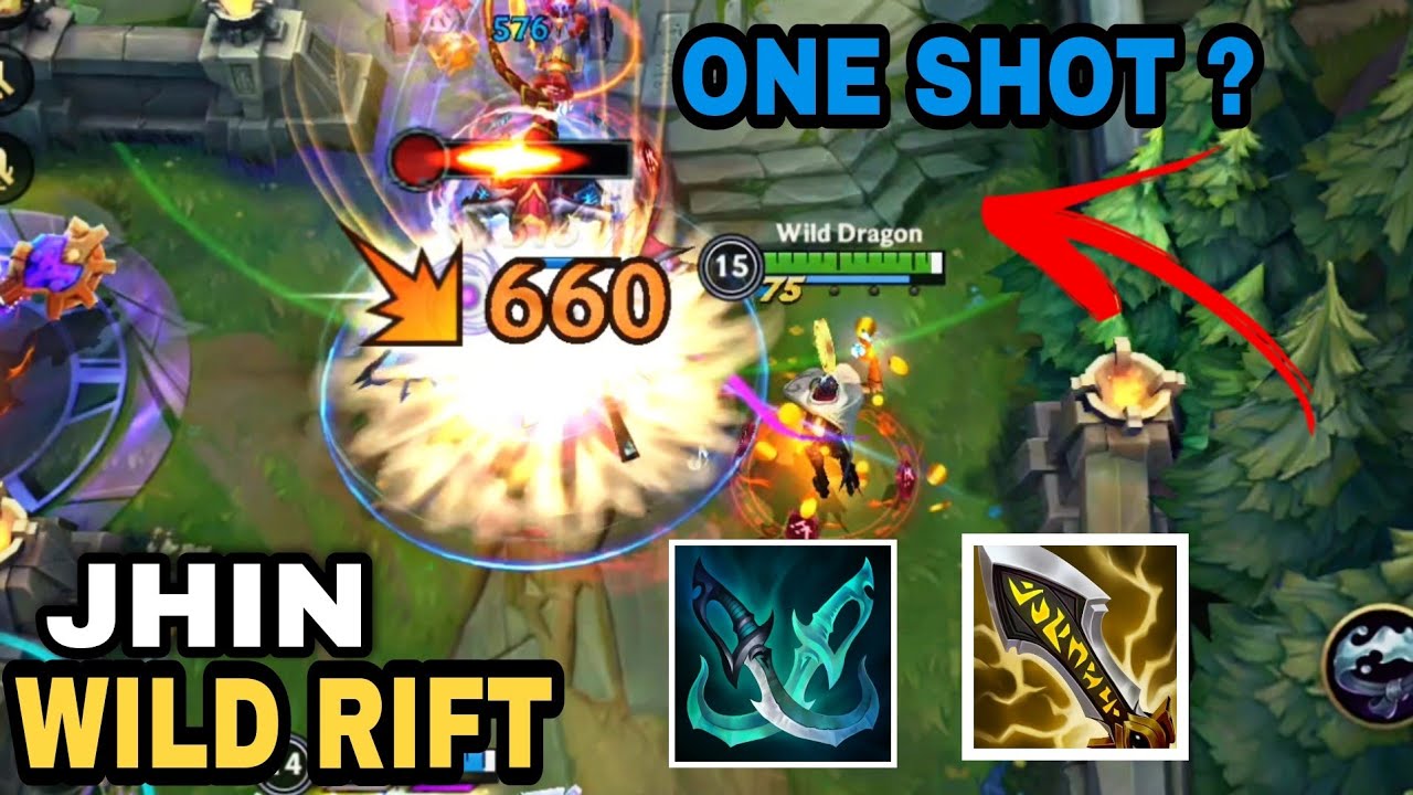 WILD RIFT: Platinum JHIN FULL GAMEPLAY [CRIT BUILD] | WILD DRAGON - YouTube
