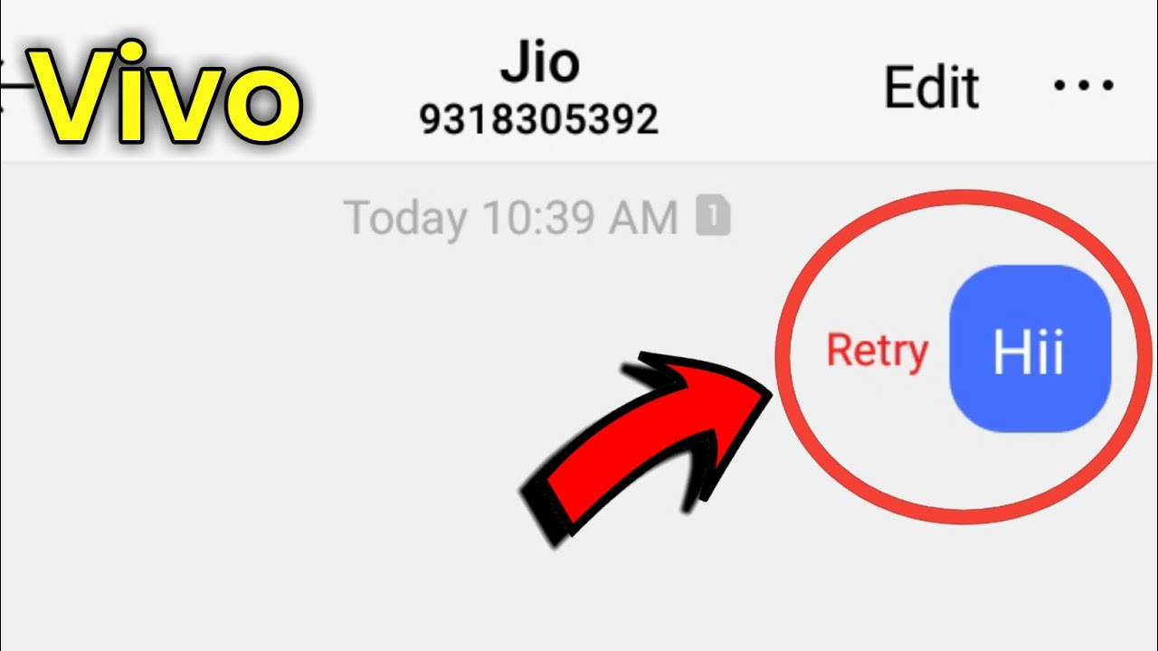 Vivo Message Retry Problem | Vivo Mobile Se Message Nahi Ja Raha Hai ...