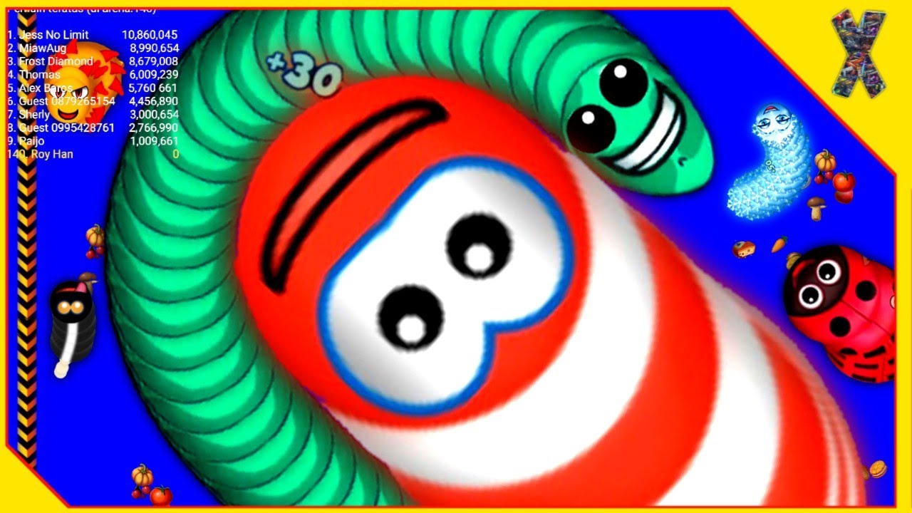 Worms Zone Magic 🐍 Dwarf Worm Traps Biggest Worm - Epic Worms Zone.io ...