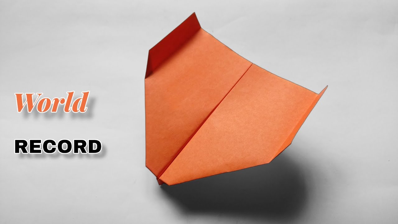 A4 flying airplane || How to fold a paper airplane\ FLY FAR || BEST ...