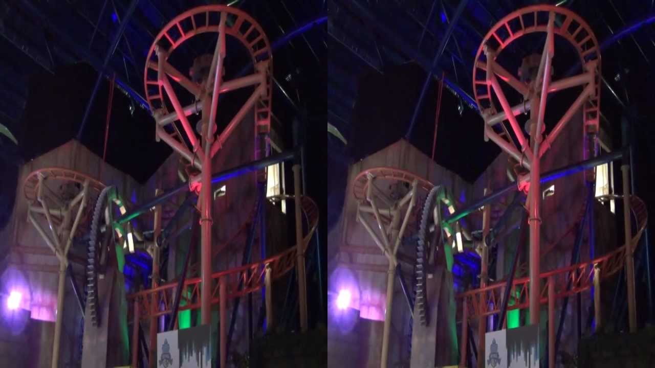 Sonic Spinnball Coaster inside of the Dubai Mall in 3D - YouTube