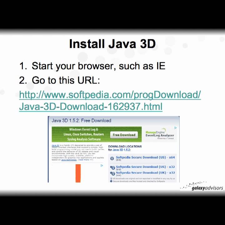 How to install Java 3D on a PC - YouTube