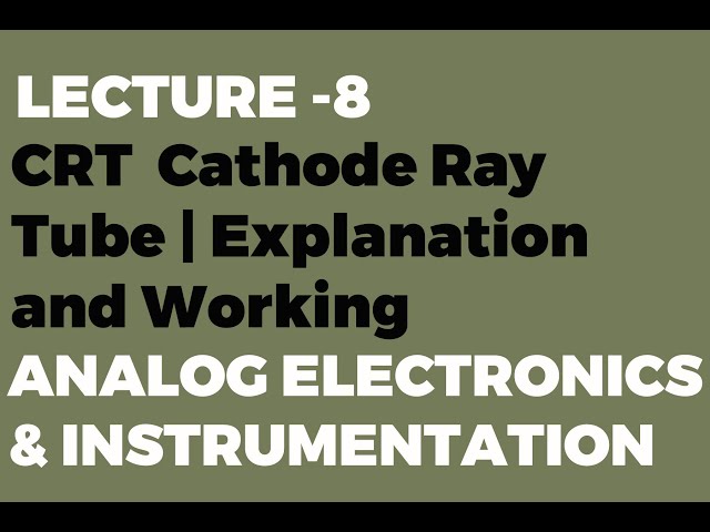 What Is Cathode Ray Tube Crt Definition Working