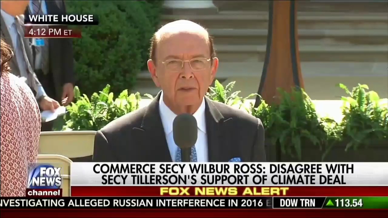 Commerce Sec. Wilbur Ross: The Debate About The Paris Agreement Is Not ...