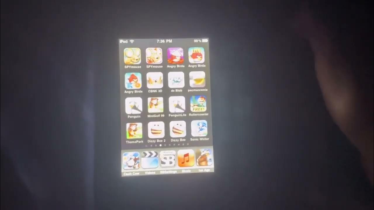 What's on my iPod touch 1st generation 8GB running iPhone OS 3.1.3 - YouTube