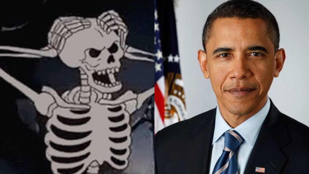 Spanish Skeleton and Obama's Picture..... - YouTube