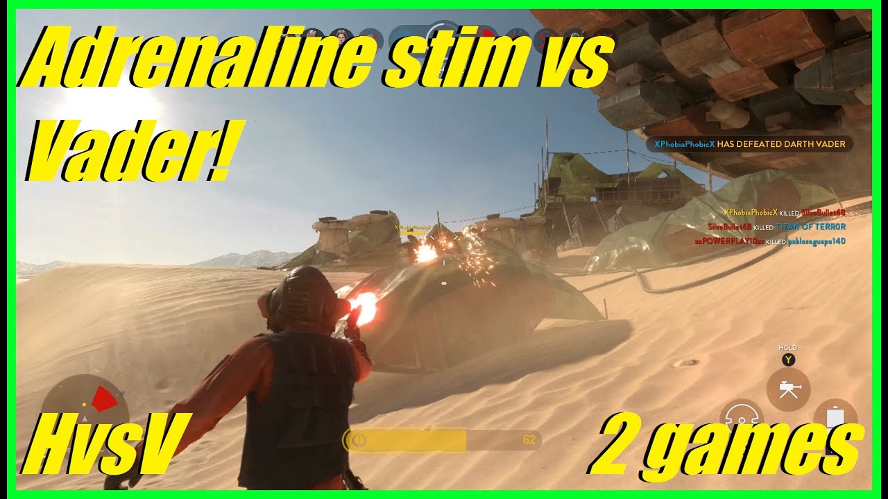 Star Wars Battlefront - Adrenaline stim vs Vader's force choke ...