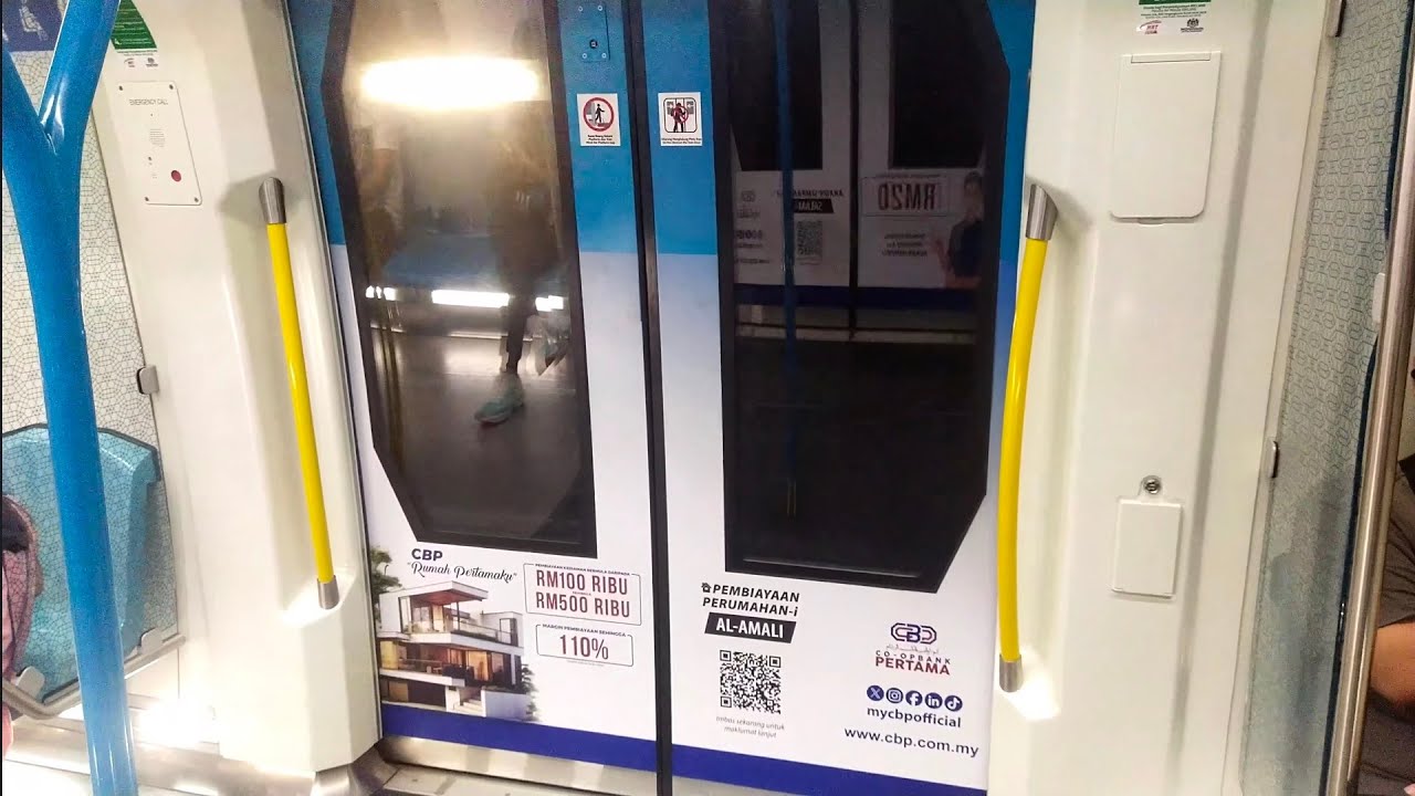 MRT Kajang Line | Siemens Inspiro (Set 114) [CBP Internal Wrap] Ride ...