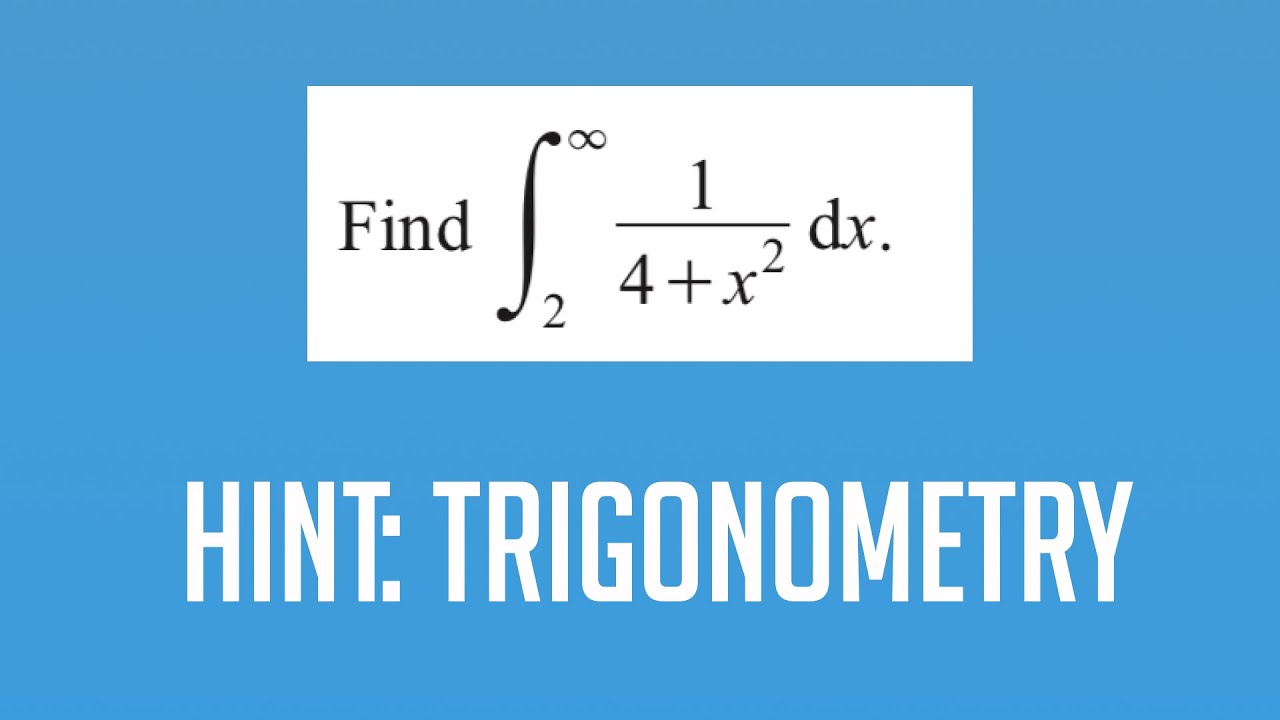 A classic standard integral. - YouTube