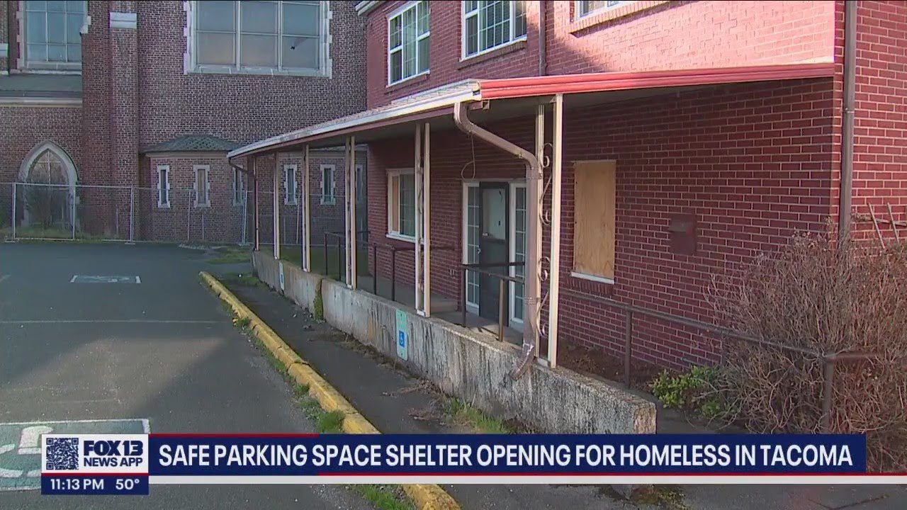 Safe parking space shelter opening for homeless in Tacoma | FOX 13 ...