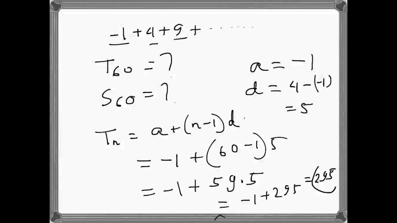 Algebra:Arithmetic Progression (problem example) - YouTube