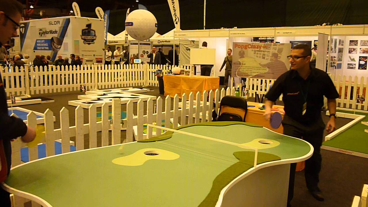 Playing PongCrazy - a brand new Crazy Minigolf Ping Pong Table Tennis ...