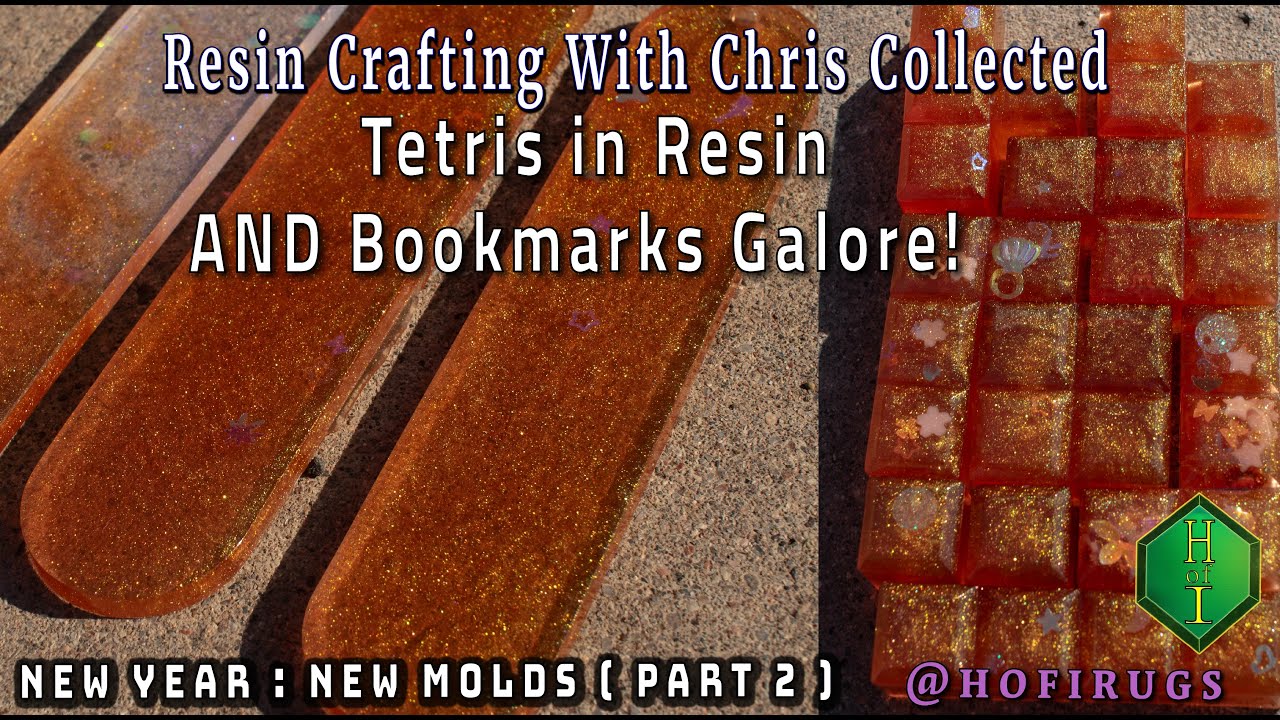 Tetris in Resin AND Bookmarks Galore! | #resincrafting #demoldingresin ...