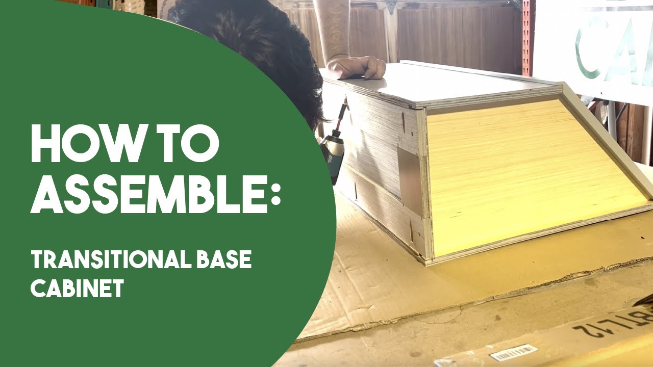 802 Cabinetry: How to assemble a transitional base cabinet - YouTube