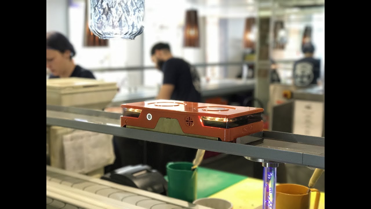 MODU Food Delivery Robot - YouTube