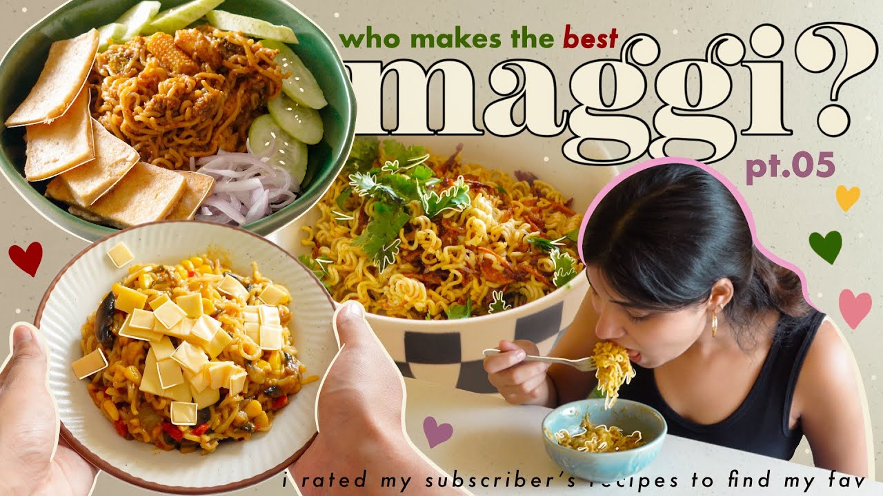 i rated your maggi recipes to find the best one 👑 pt.05 - YouTube