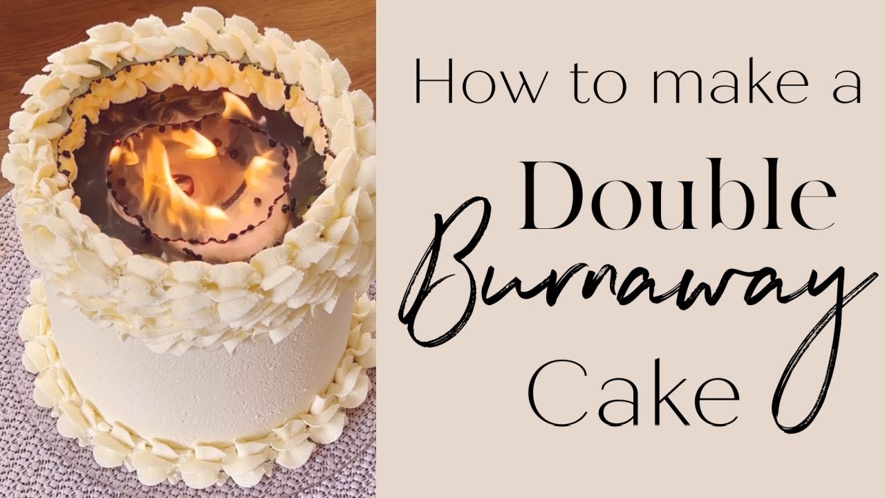 How to make a Double Burnaway Cake - YouTube