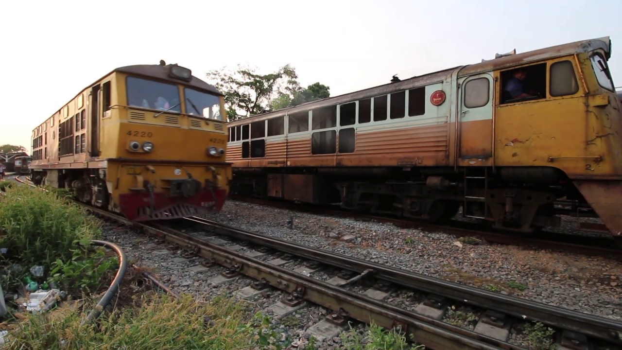 รถไฟไทย : เมื่อ 258 เข้า GEK เราก็ทำงานทันที SRT Shunting train yard ...