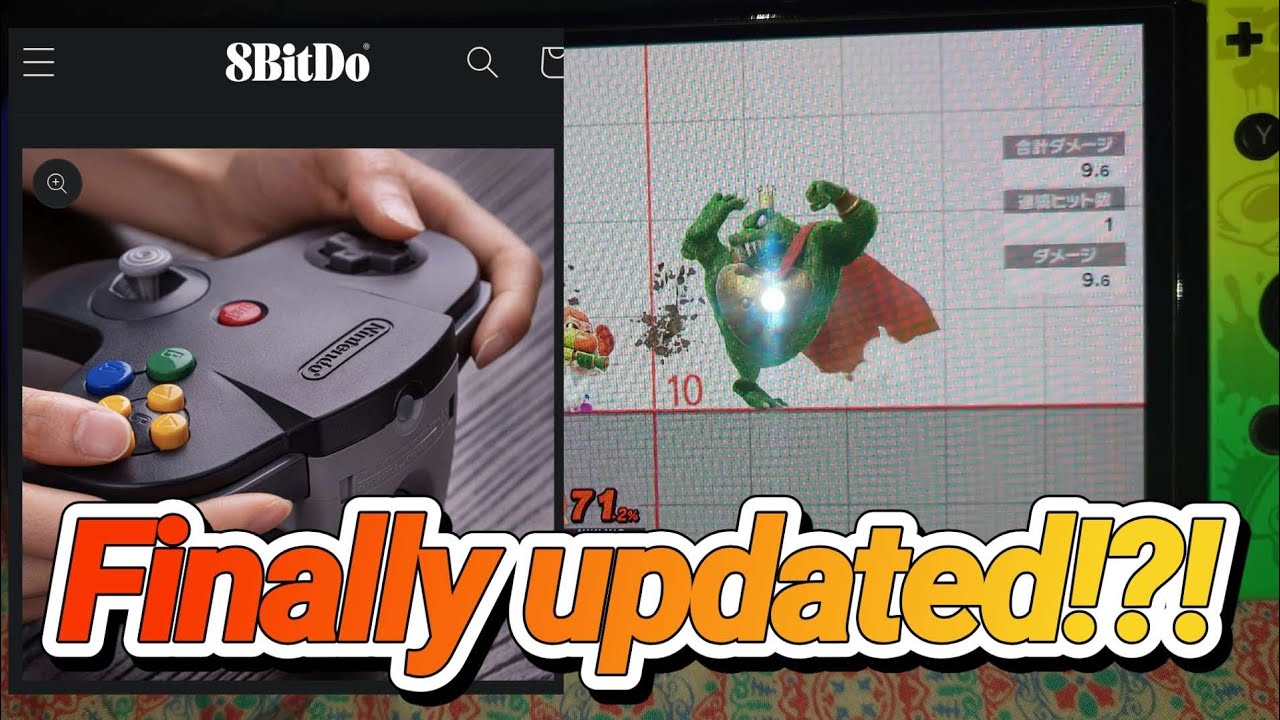 Finally Fixed?!? 8BitDo N64 Mod Kit v. 1.01 Hall Effect Control Stick Nintendo 64 Sensitivity ...