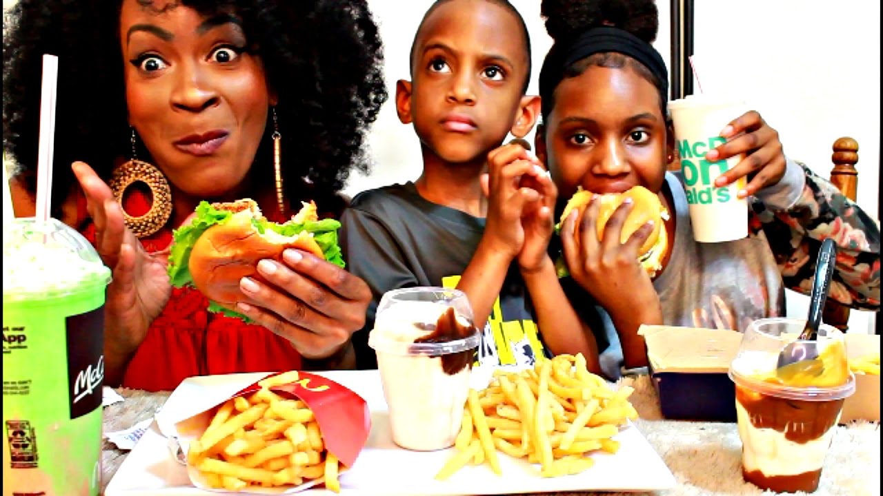 MUKBANG: MCDONALDS WITH THE KIDS! EATING SHOW! YUMMYBITESTV - YouTube