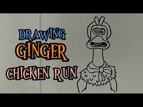 how to draw ginger of chicken run - YouTube