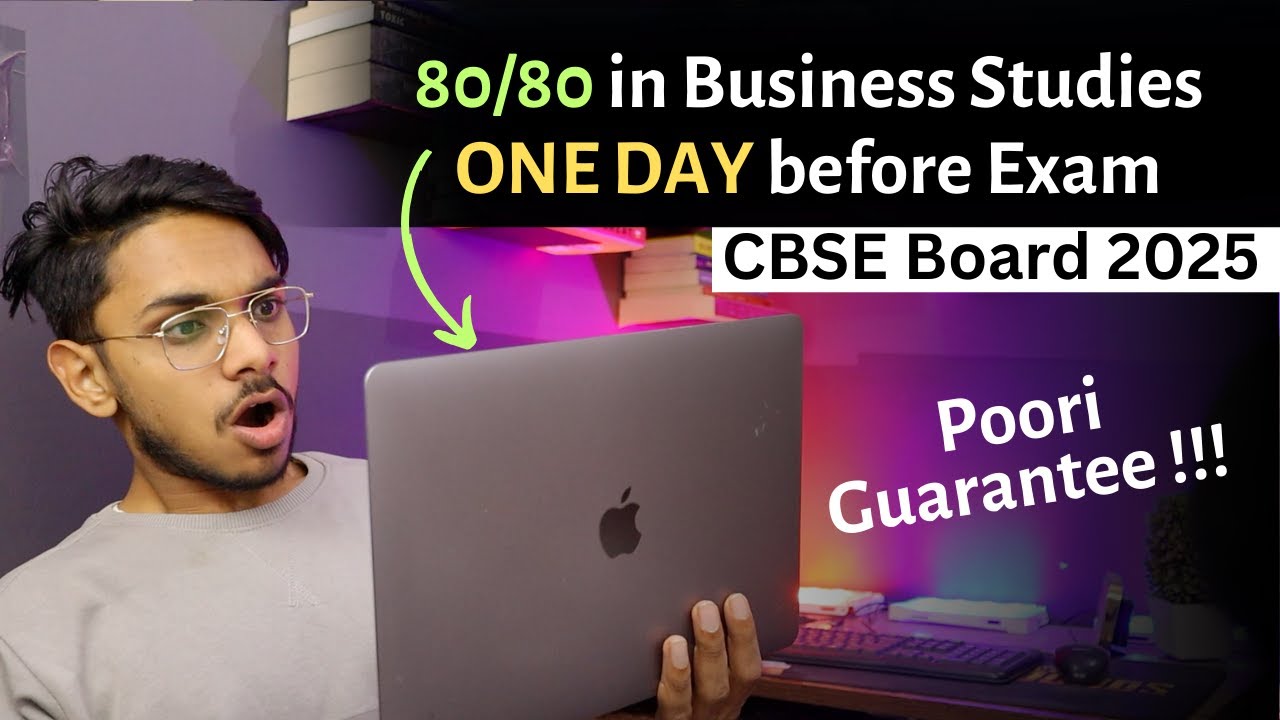 How to PASS in Business Studies Class 12 in One Day - YouTube