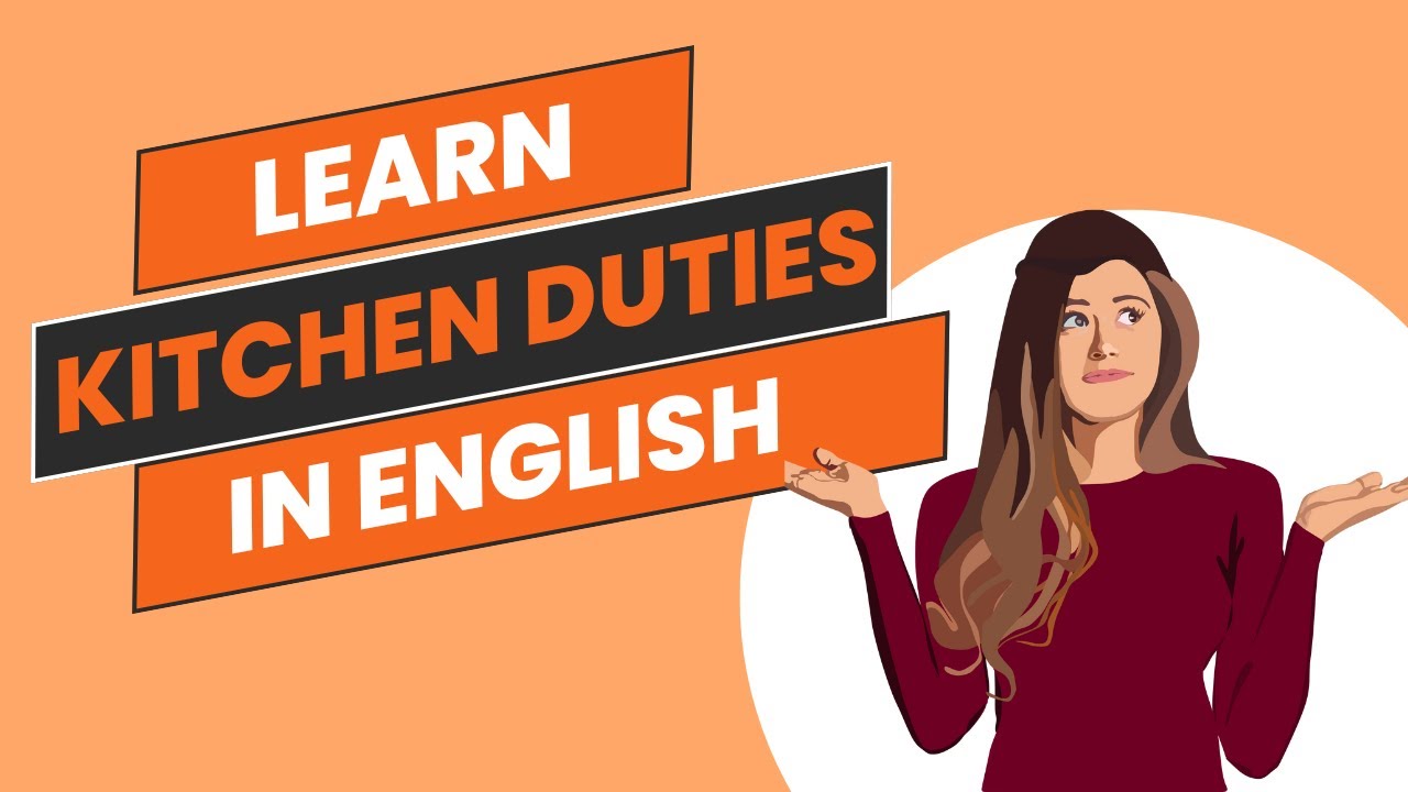 Learn kitchen duties in Easy English | Simple sentences about kitchen ...