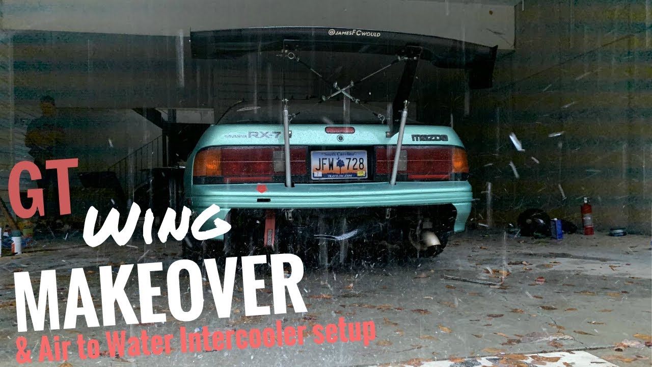 FC RX-7 GT WING DESIGN BY HRE, NEW AERO PARTNER, & A2W INTERCOOLER ...