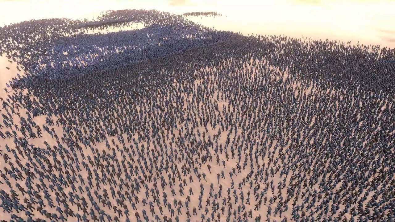 Massive Medieval Army vs Big Horde of Runner Zombies - 25k Units ...