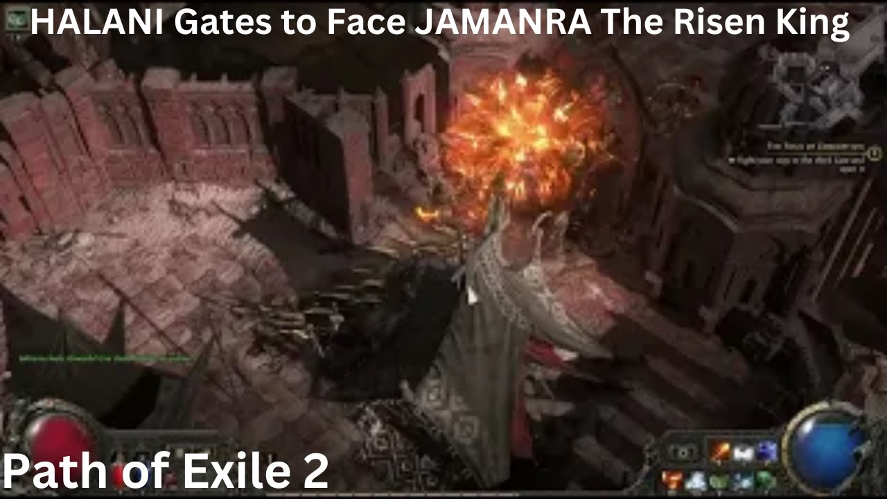 Entering The HALANI Gates to Face JAMANRA The Risen King path of exile ...
