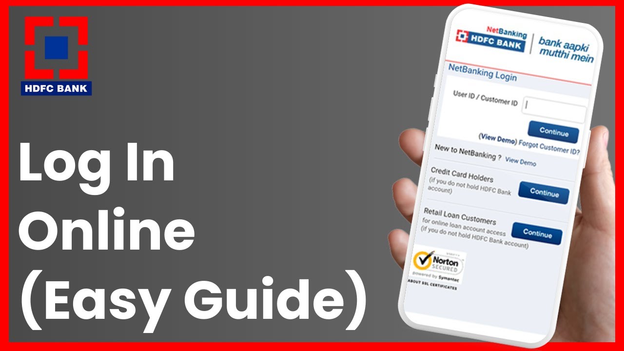 How To Log In HDFC Bank Online Banking - YouTube