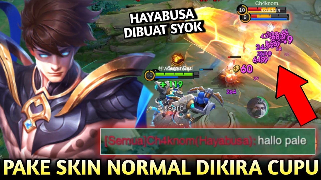 PAKE SKIN NORMAL DIKIRA CUPU SAMA HAYA, VALE CIDUK HAYABUSA SAMPE DAPAT ...