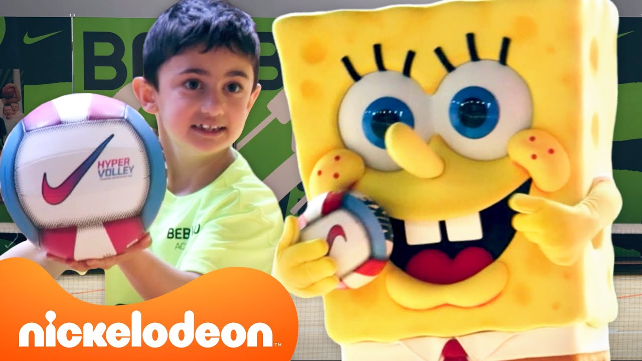 SPONGEBOB & BEBE VIO ACADEMY | Giochiamo a Sitting volley insieme a ...