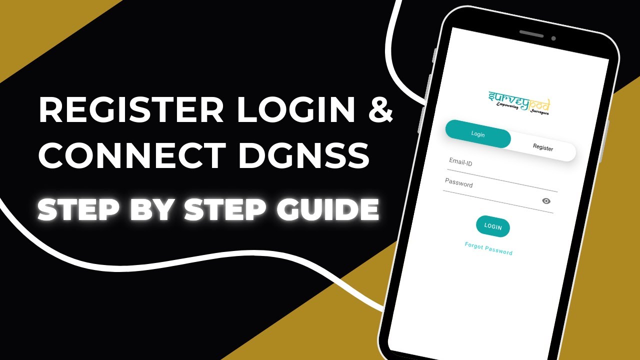 General Setup - Register, Login and Add ID #surveying #civilengineering ...