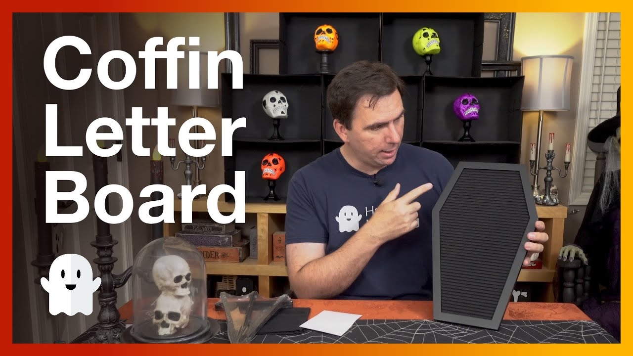 Coffin Letter Board - Unboxing and Review. Perfect for Halloween. - YouTube