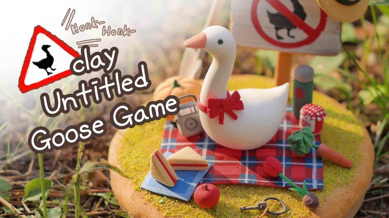 'Untitled Goose Game' Air Dry Clay Sculpture / 이름없는 거위게임 클레이 만들기 - YouTube