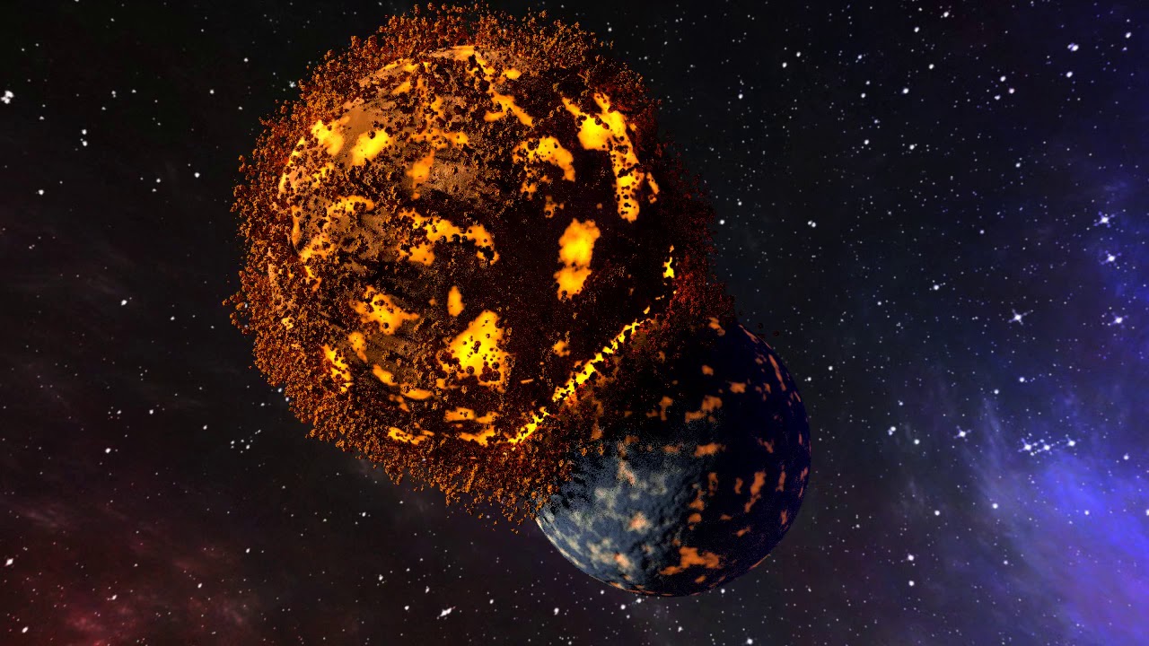 Planets Colliding Animation - YouTube