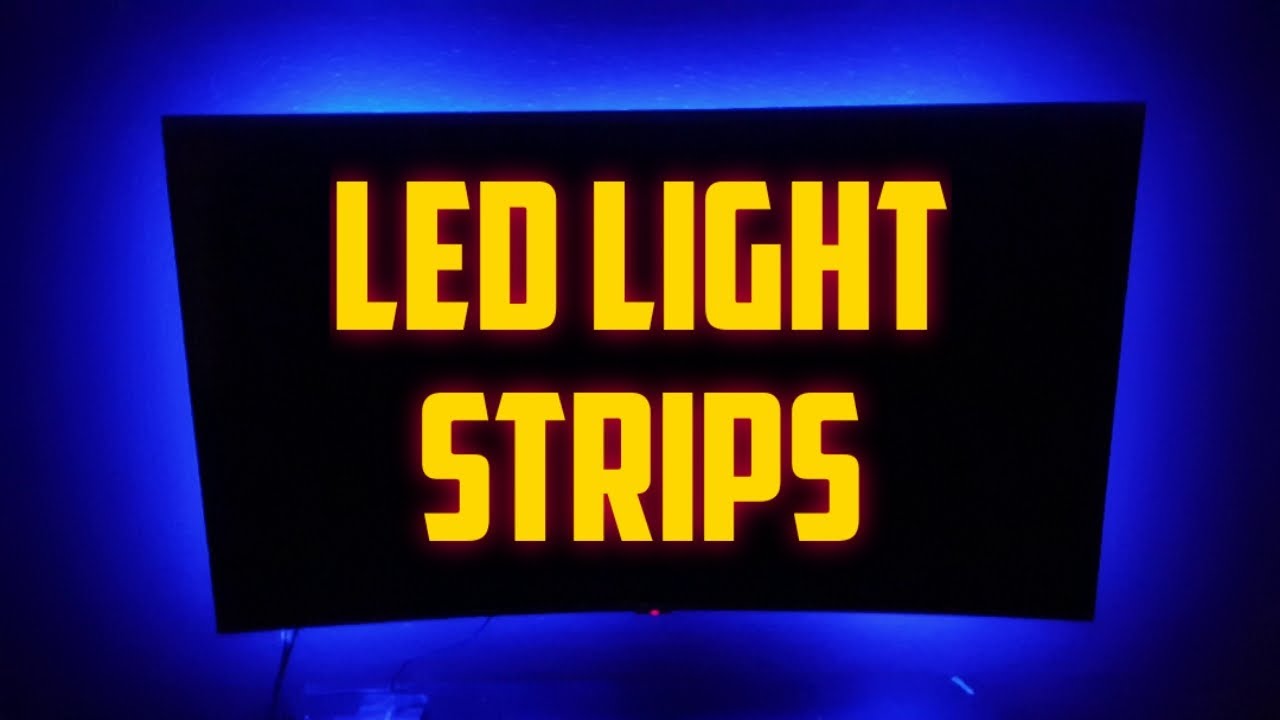 How to install LED light strips behind TV | DIY LED strip back light ...