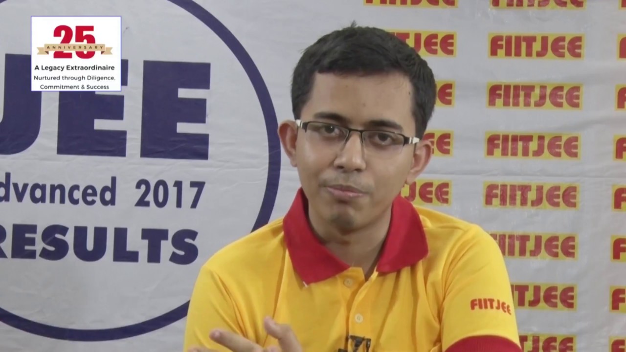 AIR 445 in JEE (Advanced) 2017 Rudraneel Roy - YouTube