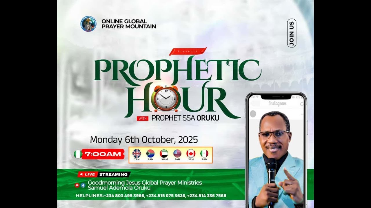 PROPHETIC HOUR WITH PROPHET S.S.A ORUKU - YouTube