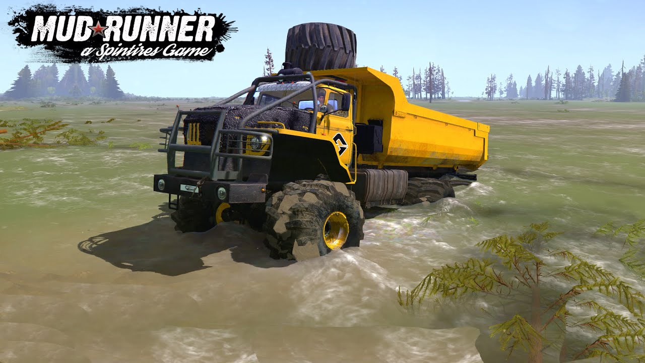 Spintires MudRunner URAL POLAR EXPLORER Monster Truck Driving Through The Flood - YouTube
