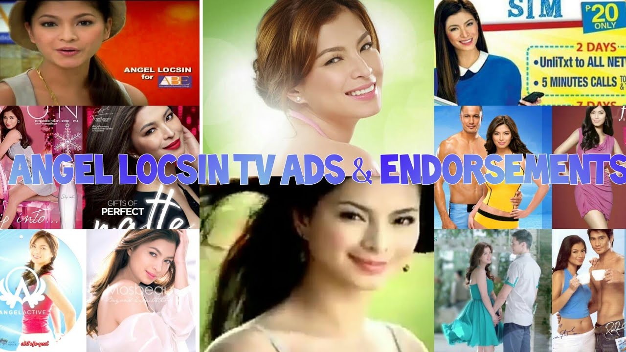 ANGEL LOCSIN TV ADS & ENDORSEMENTS COMPILATION | Laiza Canales - YouTube