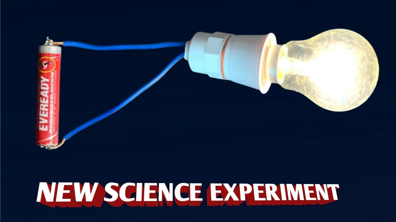 How to run LED light from pencil battery? - YouTube