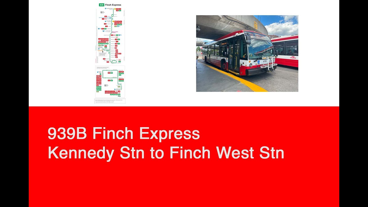 TTC 939B Finch Express (Kennedy Station to Finch West Station) | 2017 ...