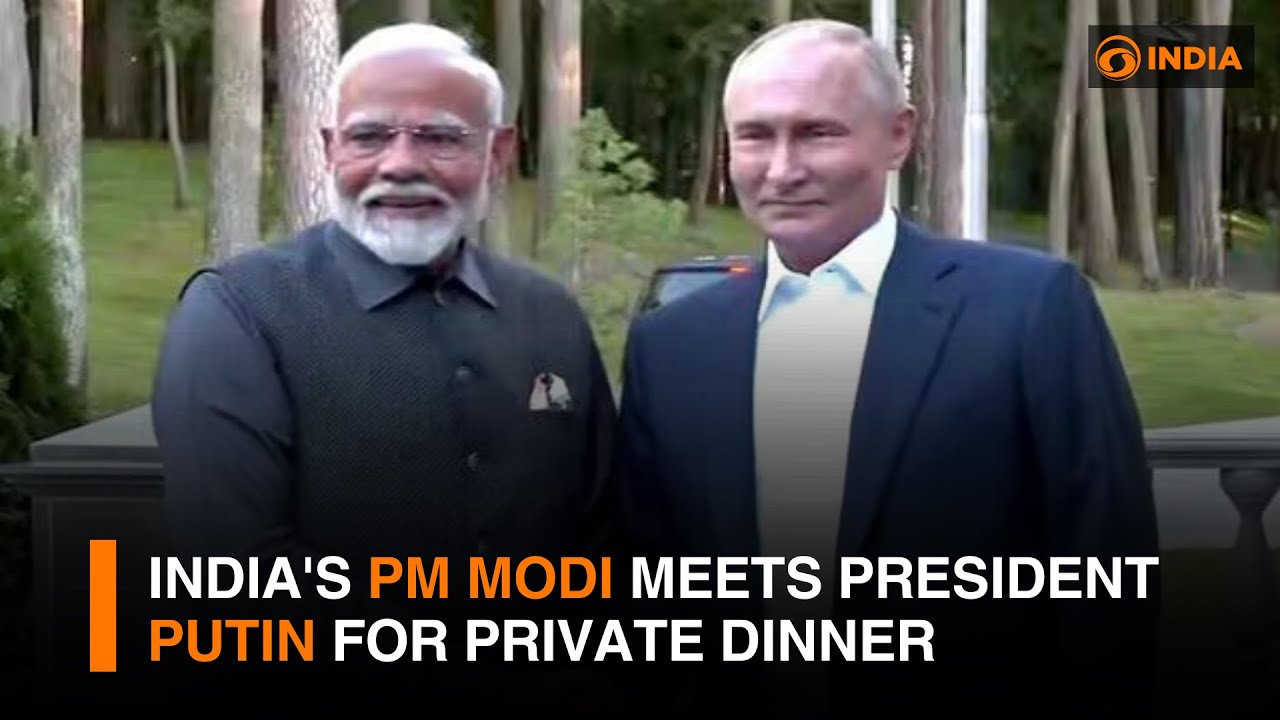 PM Modi received by President Putin ahead of grand dinner & high-level ...